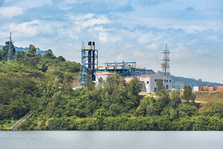 Wärtsilä power plant mitigates "killer lake" gases in Rwanda