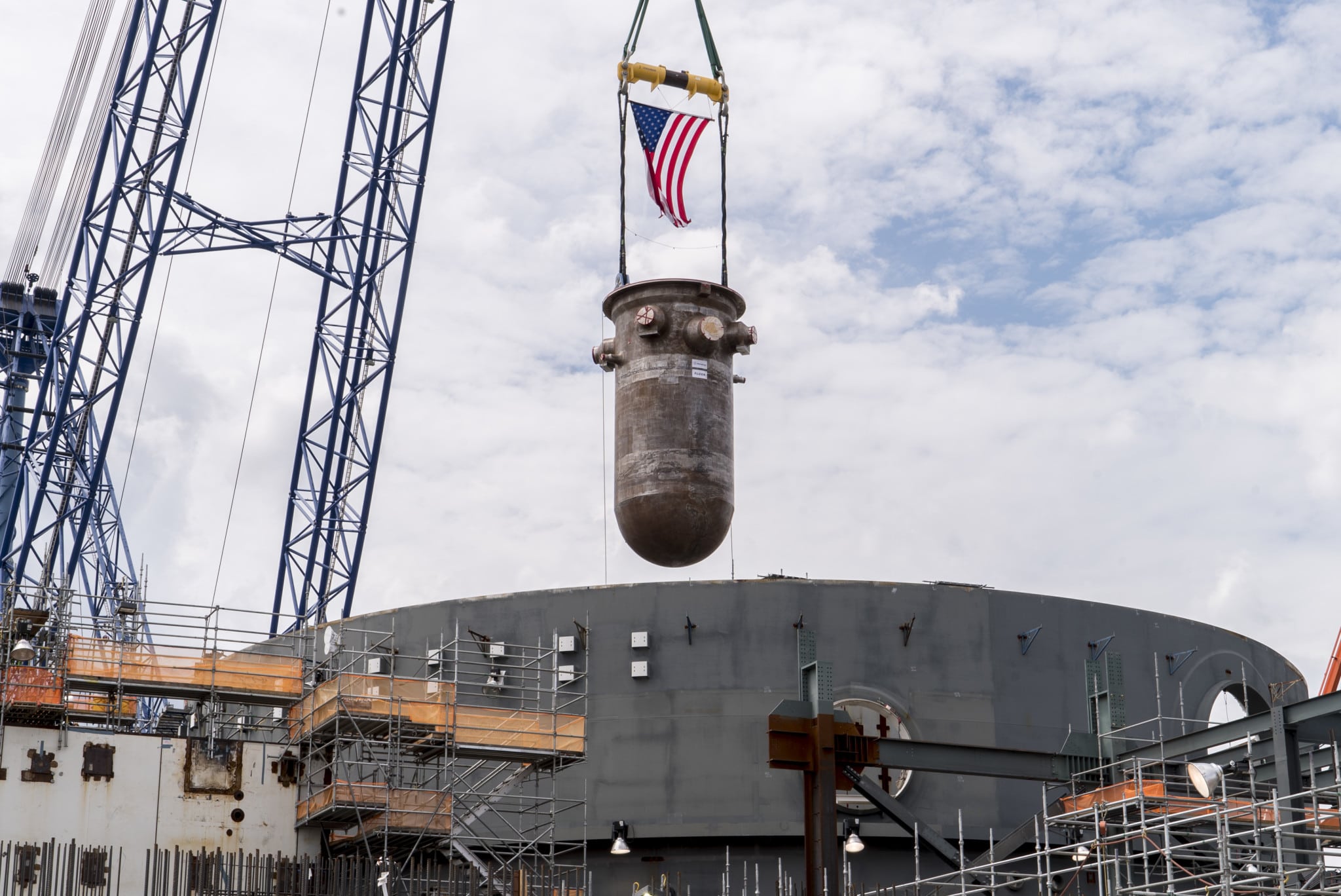 Westinghouse Places Second Containment Vessel Ring For Lead Vogtle GRAPHIC