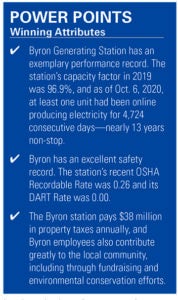 Consistent Excellence Makes Byron Nuclear Plant Special