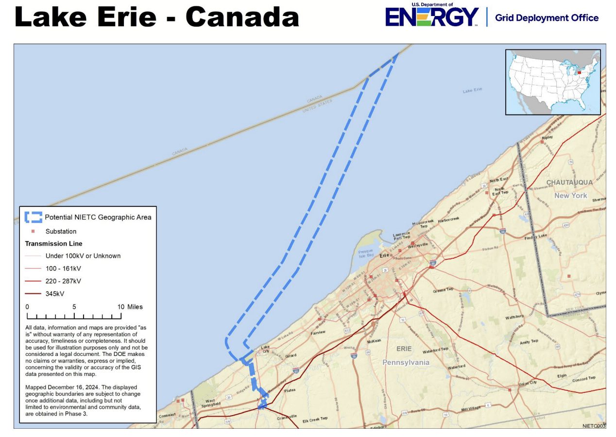 DOE Advances Three Potential NIETCs—High-Priority National Electric Transmission Corridors