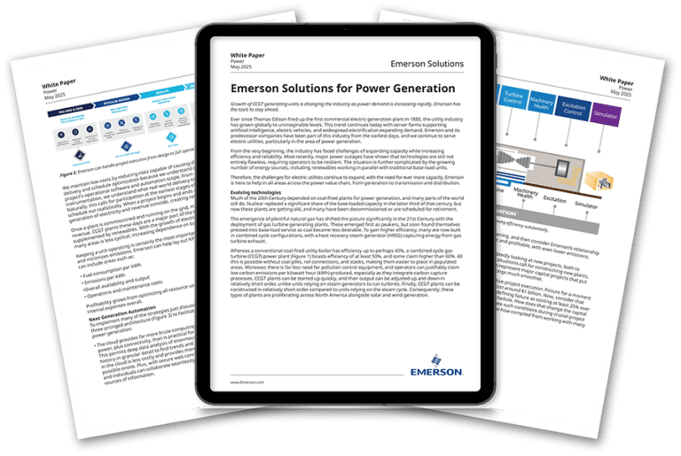 Strategic Solutions for Combined Cycle: Emerson’s Approach to ...